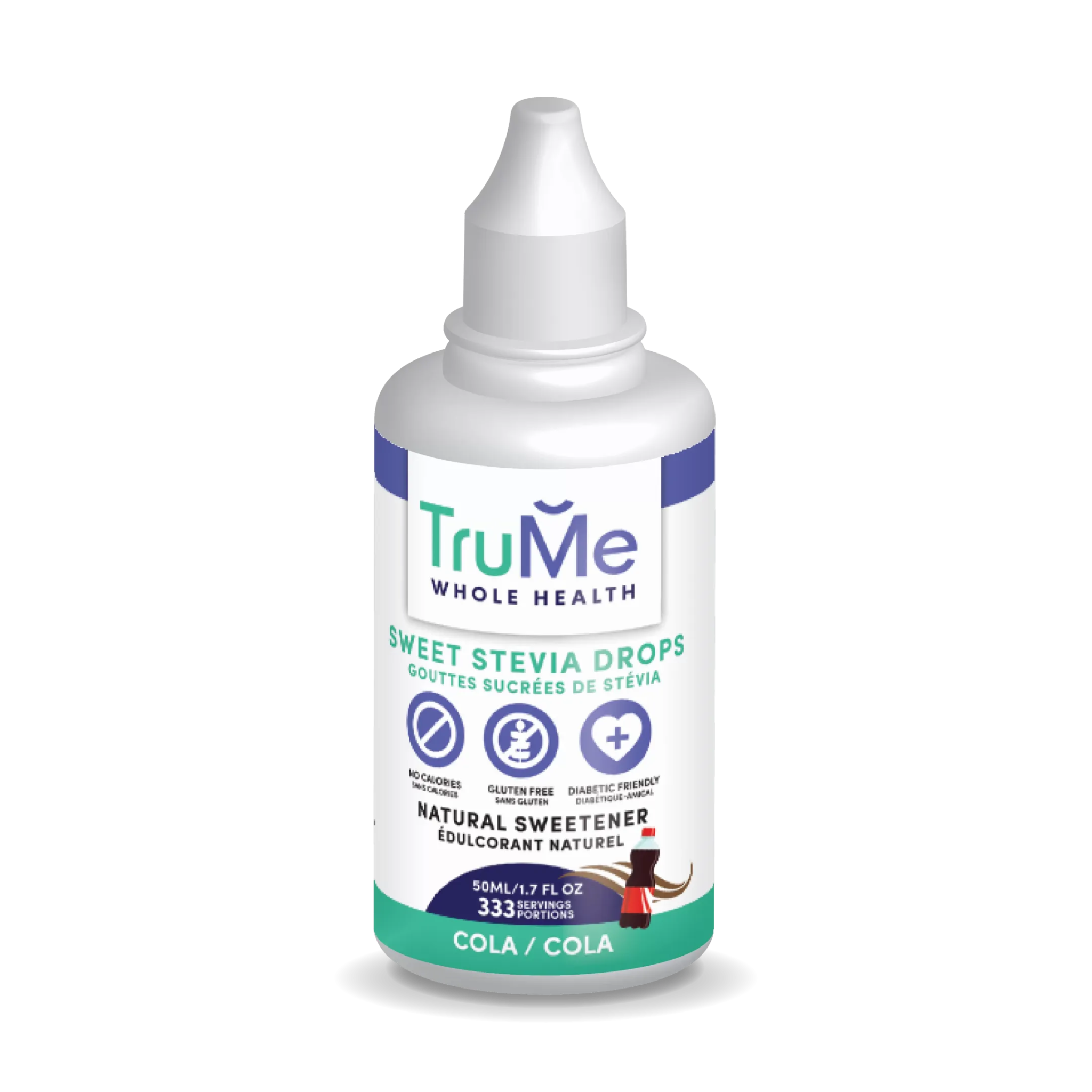 Keto-Friendly Cola Stevia Drops | Zero Carb Sweetener | TruMe Wellness